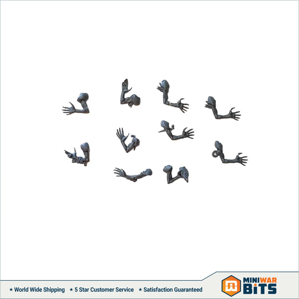 Crypt Ghoul Assorted Arm Bits - MiniWar Bits