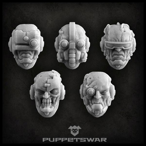 Cyborg Heads - MiniWar Bits