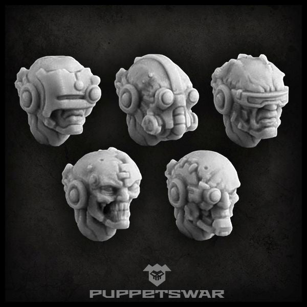 Cyborg Heads - MiniWar Bits