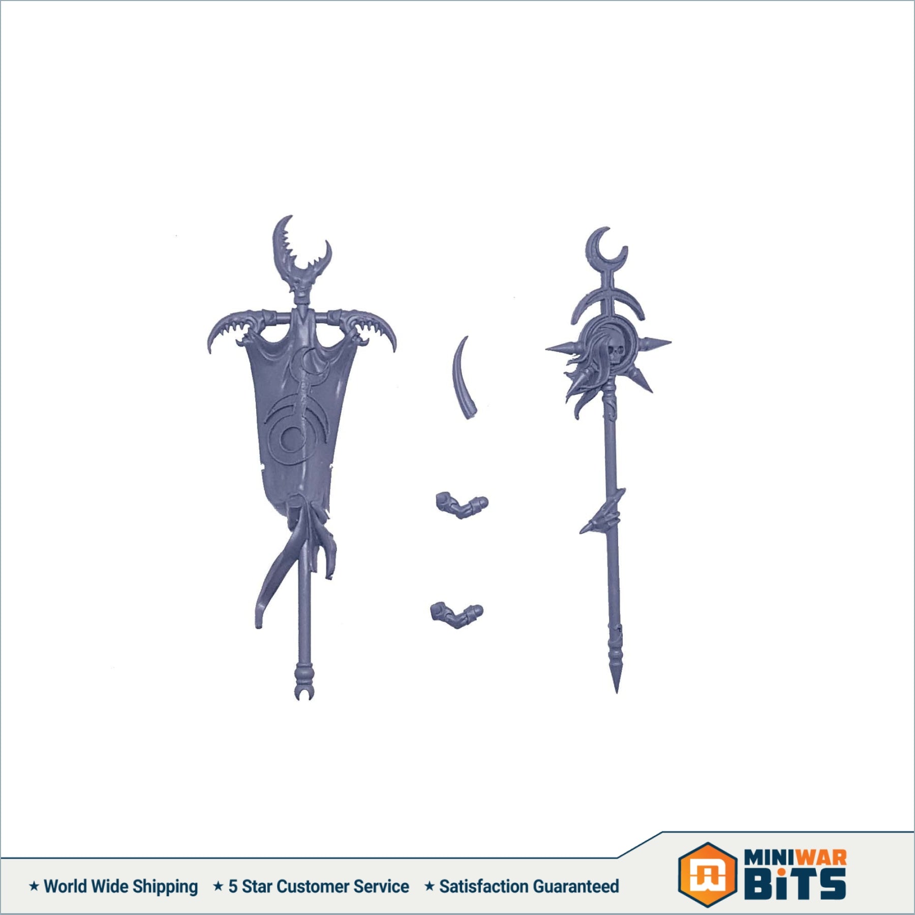 Daemonettes of Slaanesh Banner Bits - MiniWar Bits