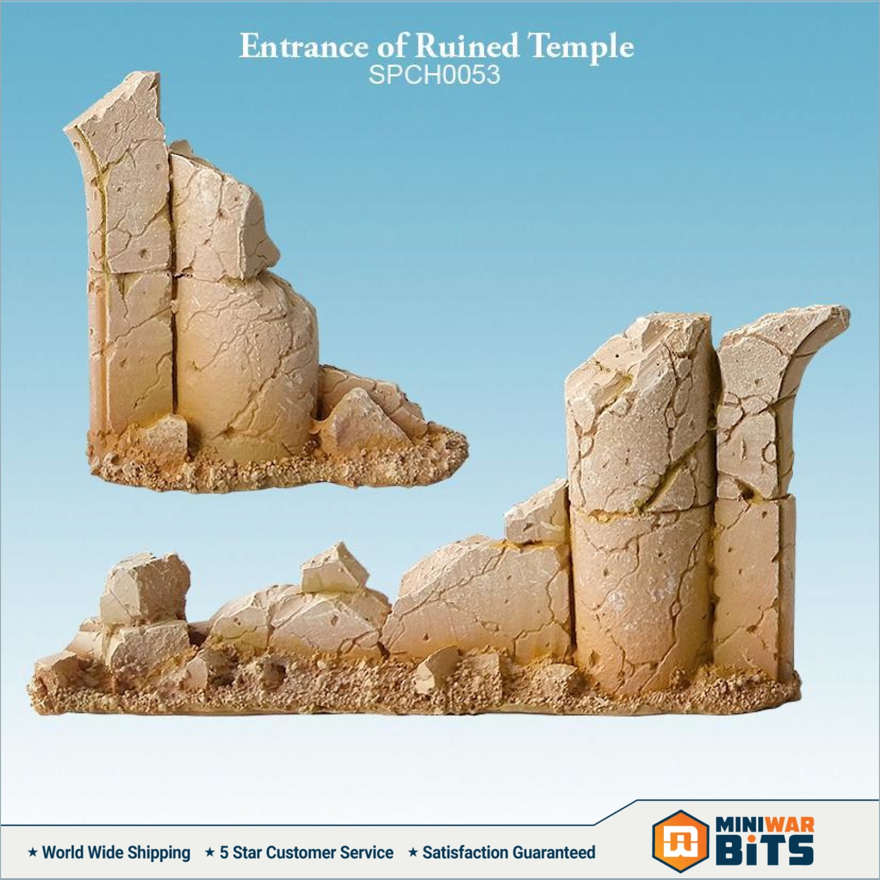 Entrance of Ruined Temple Bits - MiniWar Bits