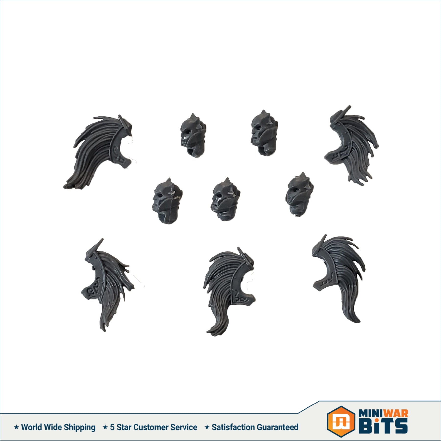 Evocators Head Bits - MiniWar Bits