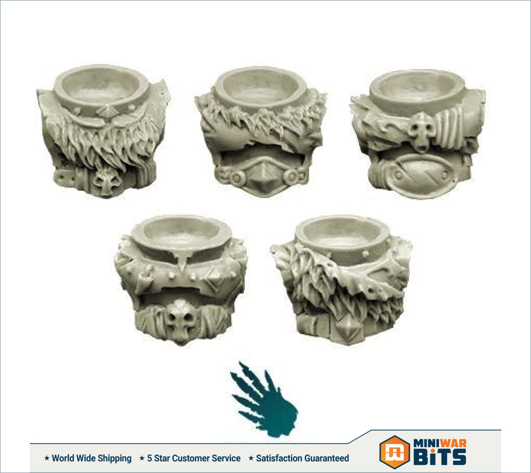 Feral Wolves Space Knights Torsos Bits - MiniWar Bits