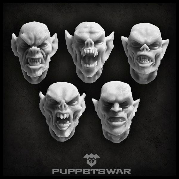Frenzy Vampire Heads - MiniWar Bits