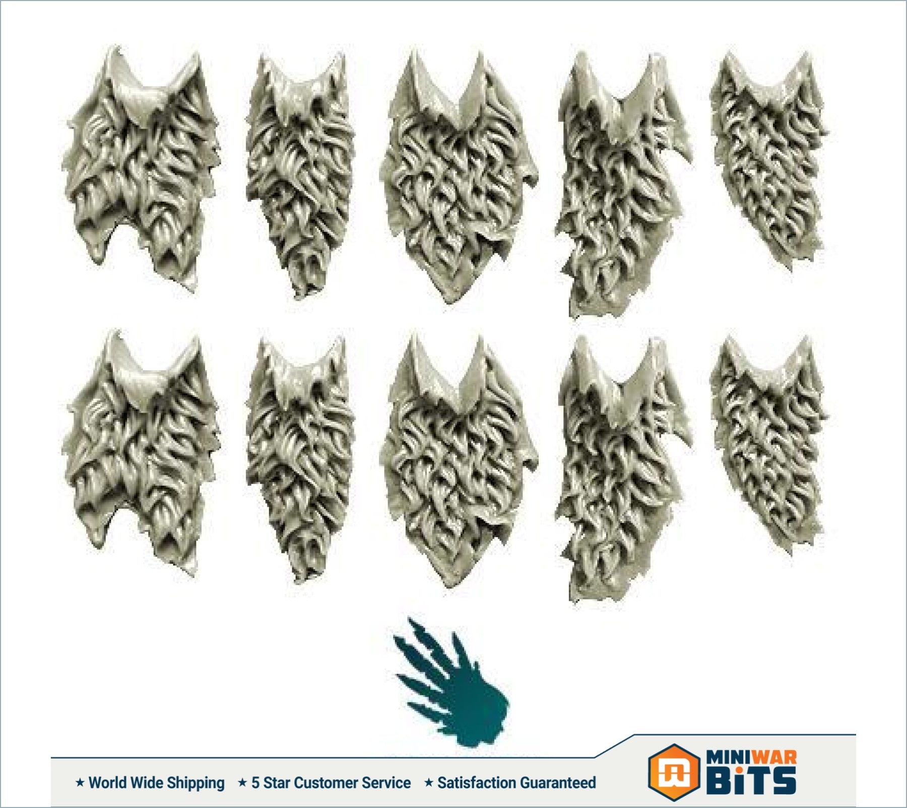 Furry/Wolves Tabards Bits - MiniWar Bits