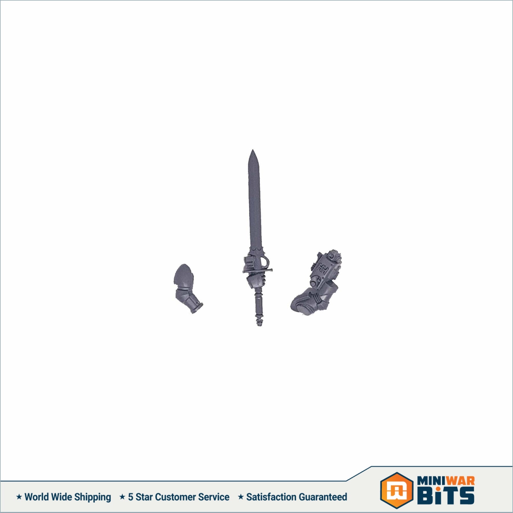 Grey Knight Strike Squad Force Sword & Stormbolter Bits - MiniWar Bits