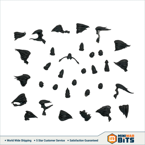 Howling Banshees Head Hair Bits - MiniWar Bits