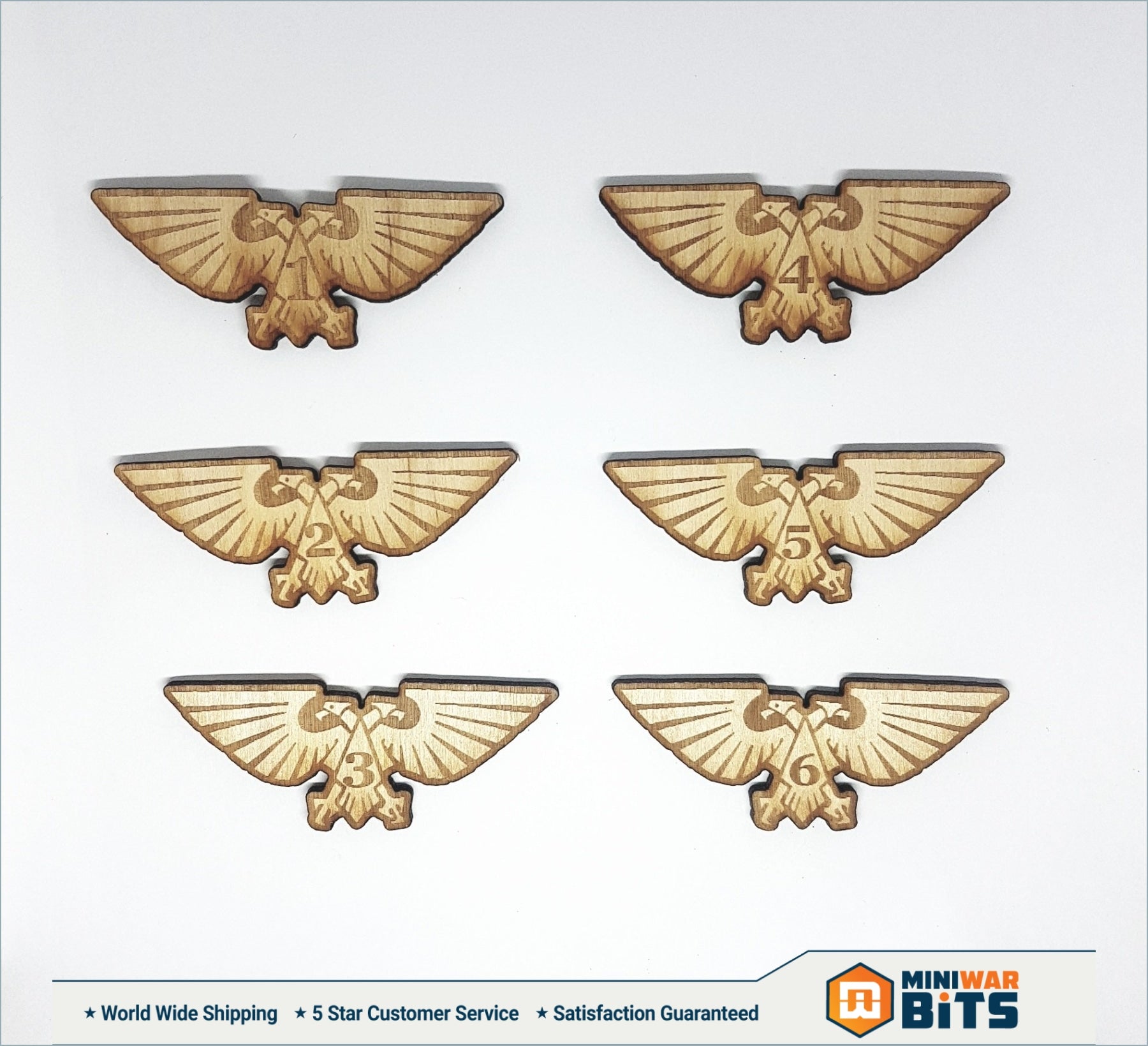 Imperium Eagle Objective Marker Set - MiniWar Bits