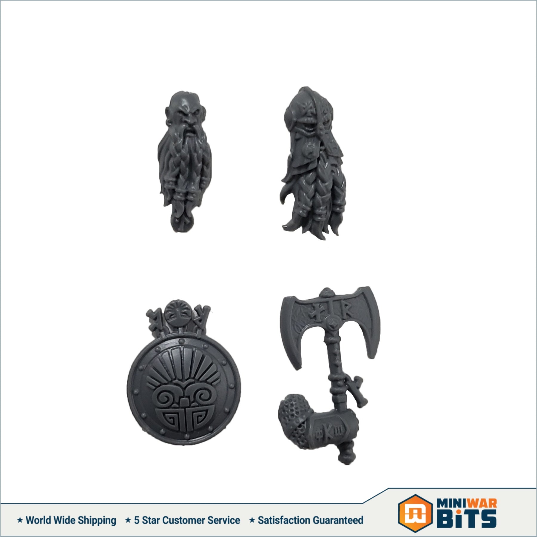 Ironbreakers Ironbeard Upgrade Bits - MiniWar Bits