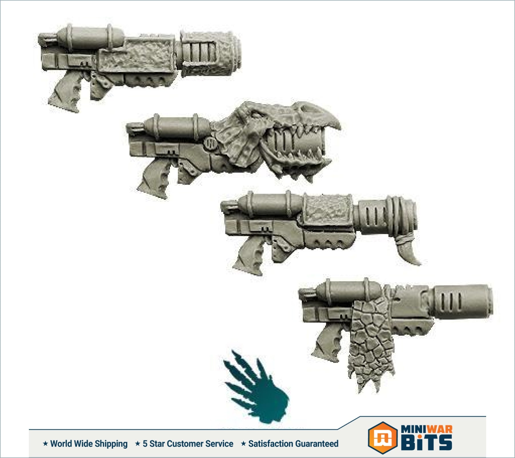 Melting Guns for Salamandra / Dragons Knights Bits - MiniWar Bits