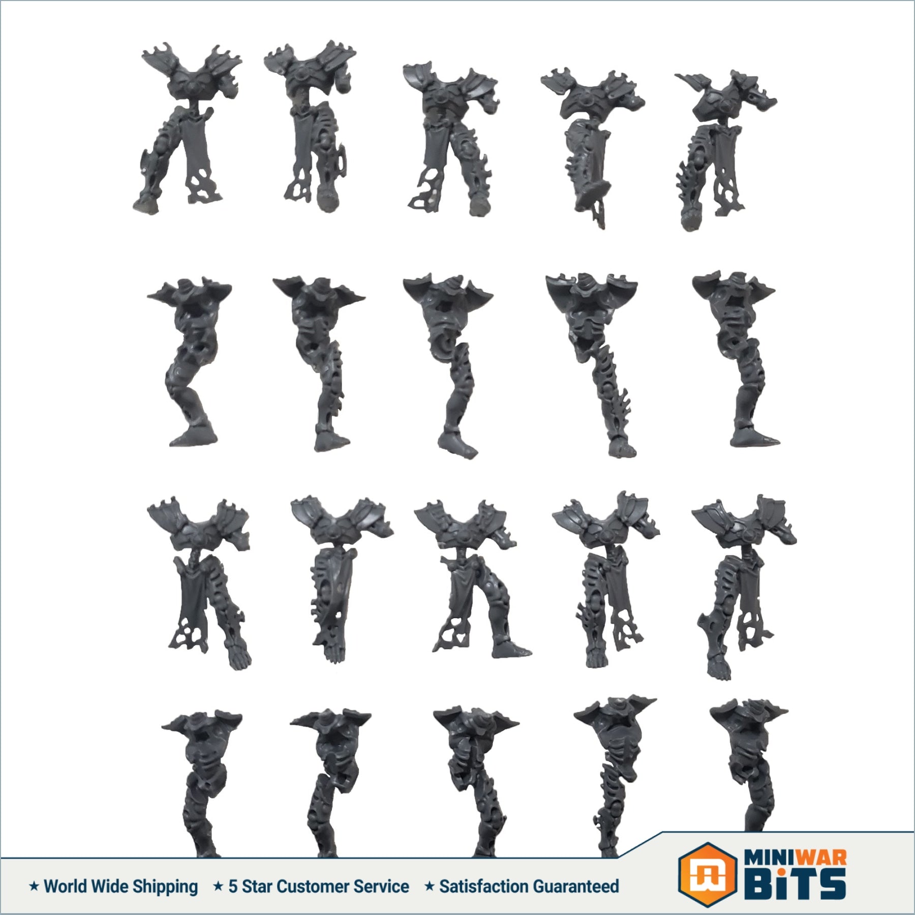 Mortek Guard Torso Leg Bits - MiniWar Bits