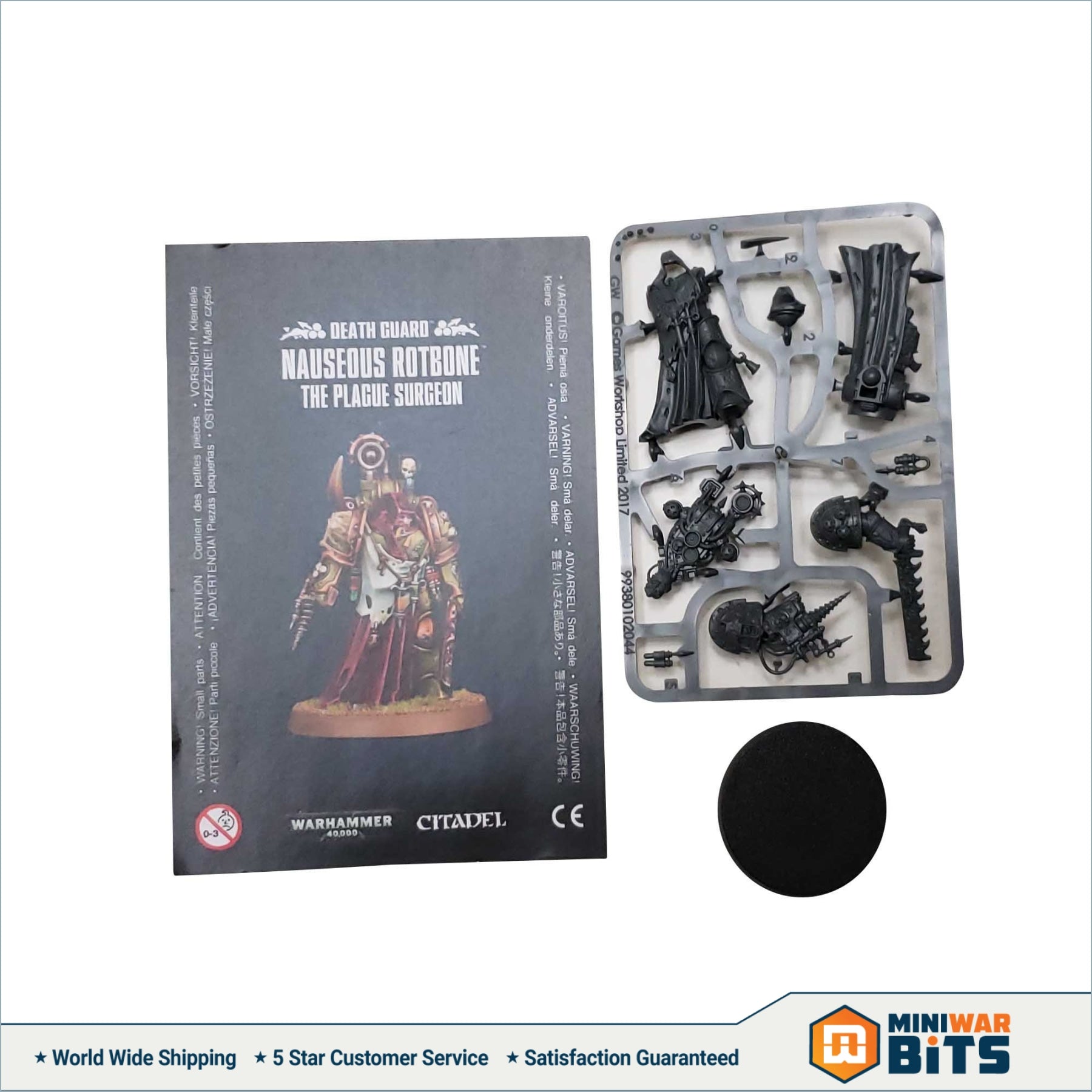 Nauseous Rotbone The Plague Surgeon Character Sprue - MiniWar Bits