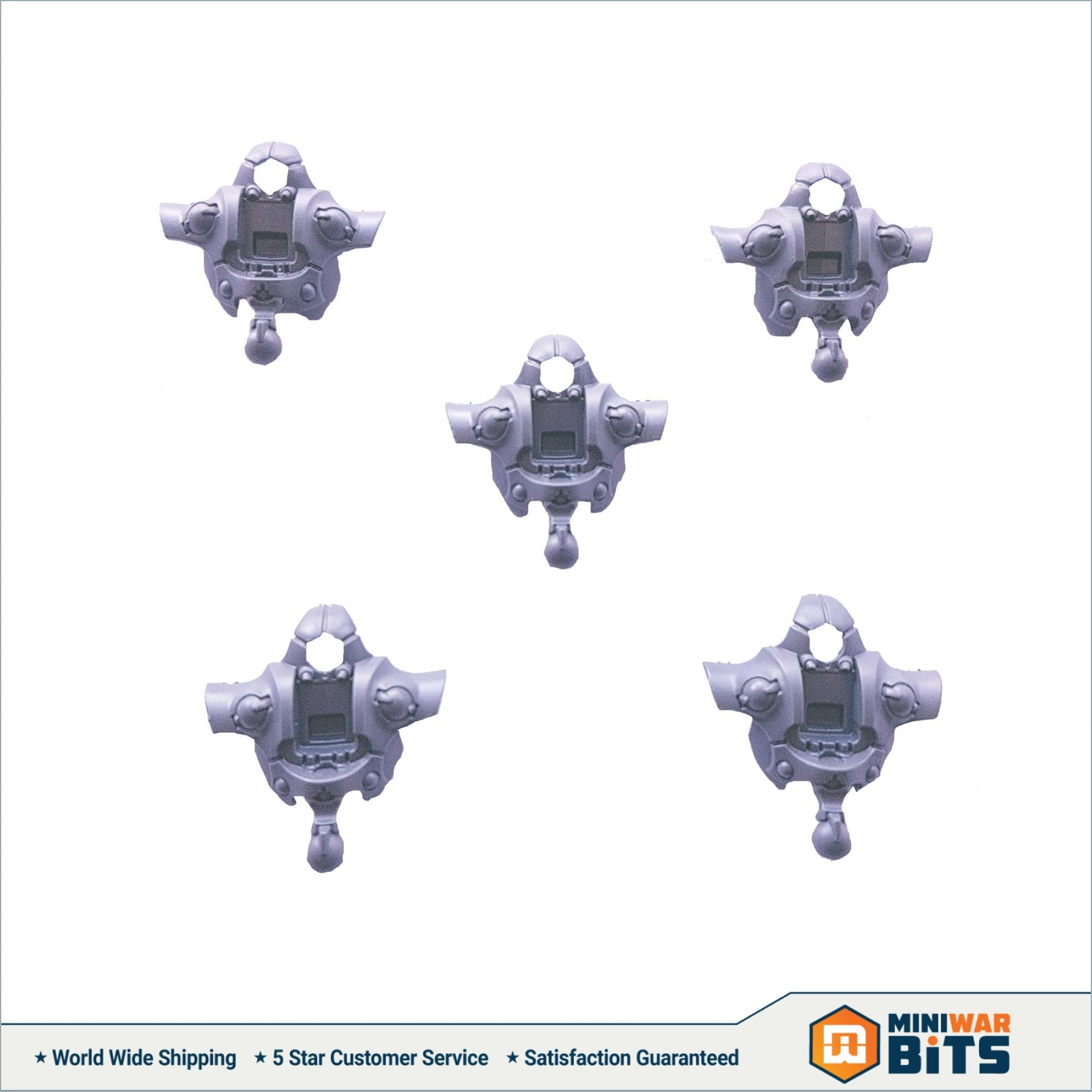 Necron Immortal Back Torso (x5) - Warhammer 40k - MiniWar Bits