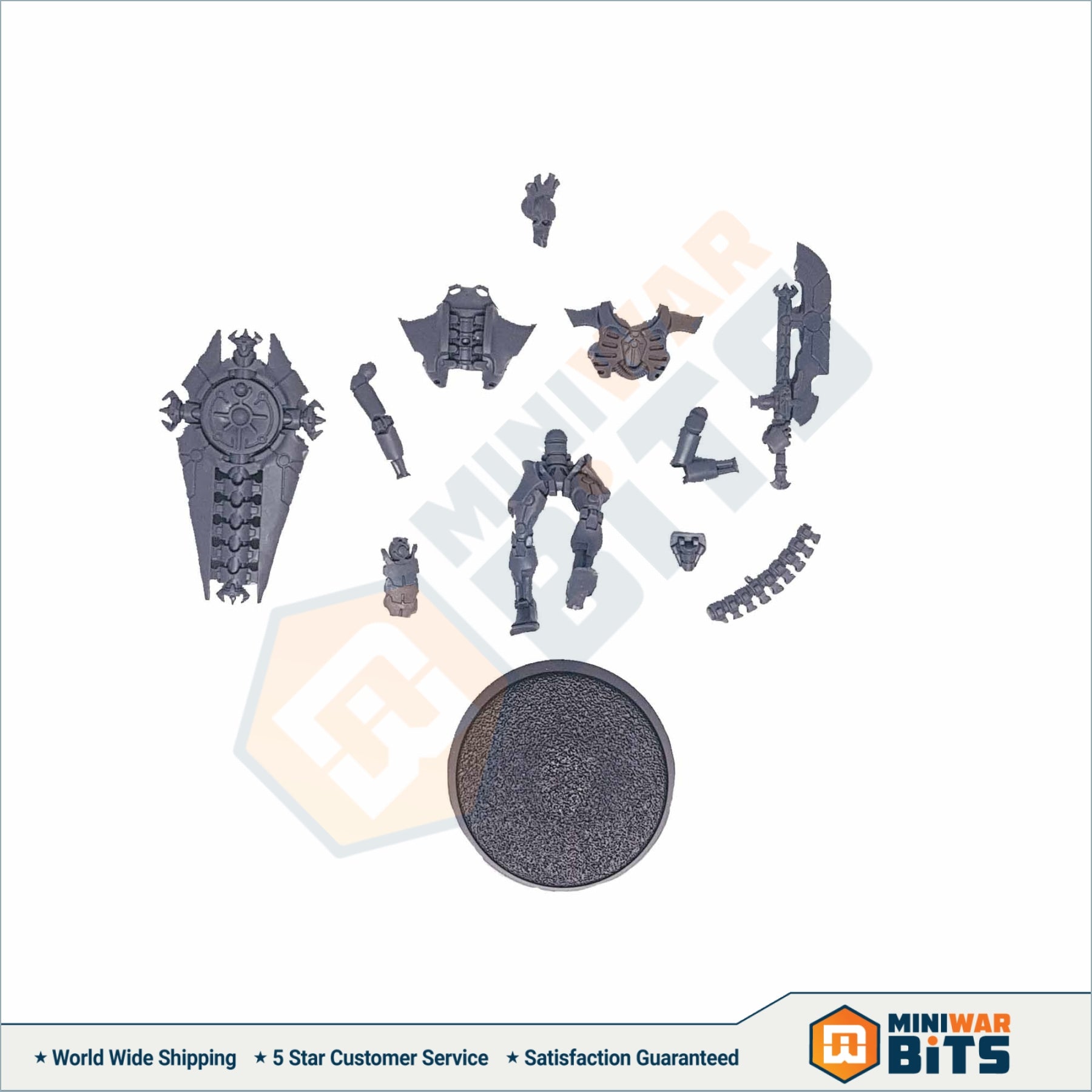 Necron Lychguard w/ Hyperphase Sword & Dispersion Shield - MiniWar Bits