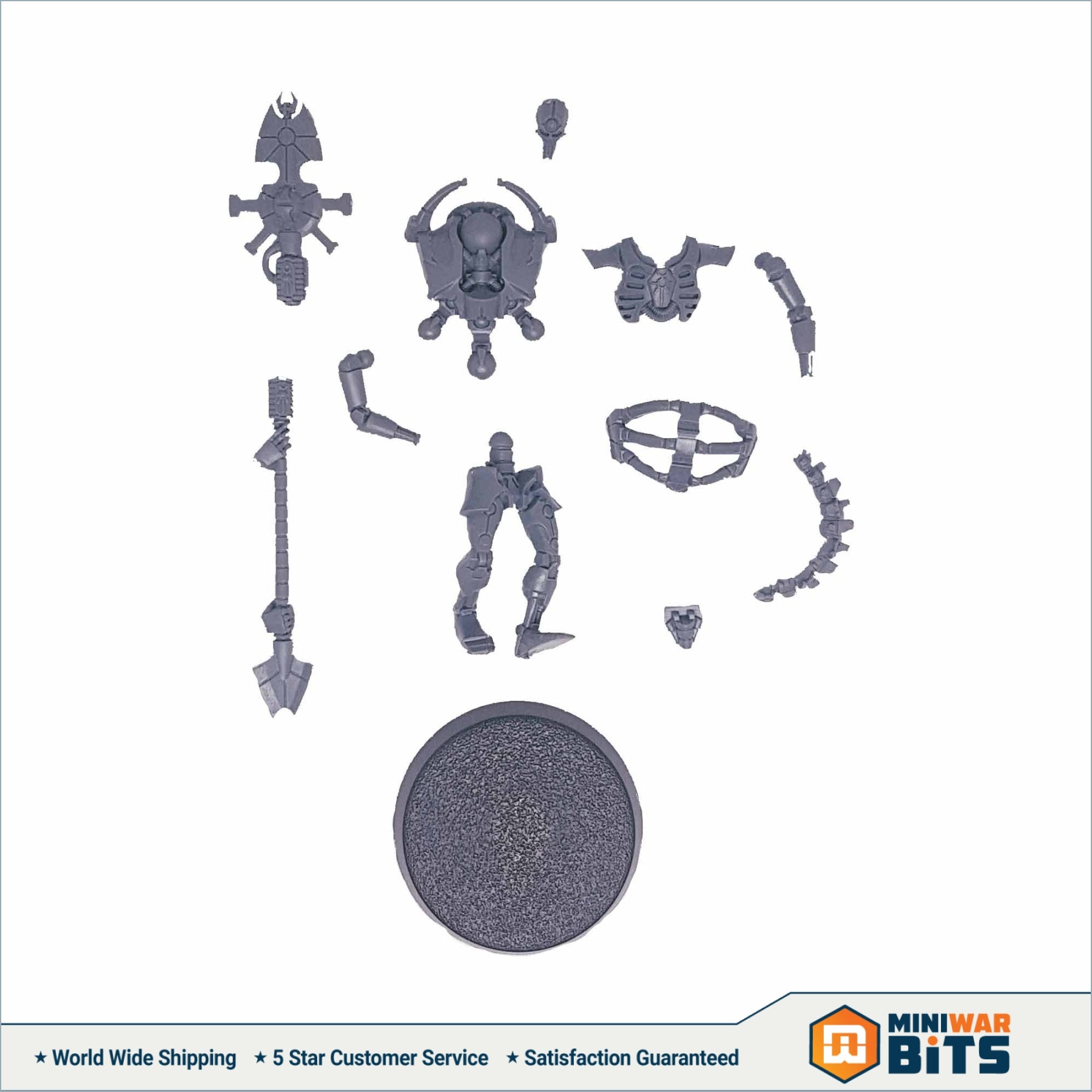 Necron Triarch Praetorian w/ Rod of Covenant - MiniWar Bits