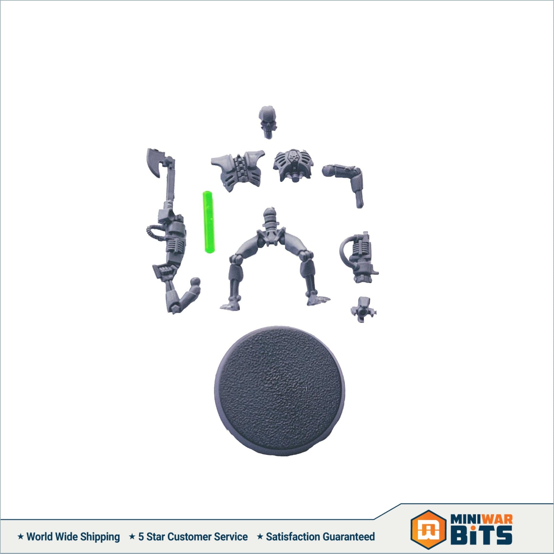 Necron Warrior Single Model Figure Bits - Warhammer 40k Guass Flayer ...