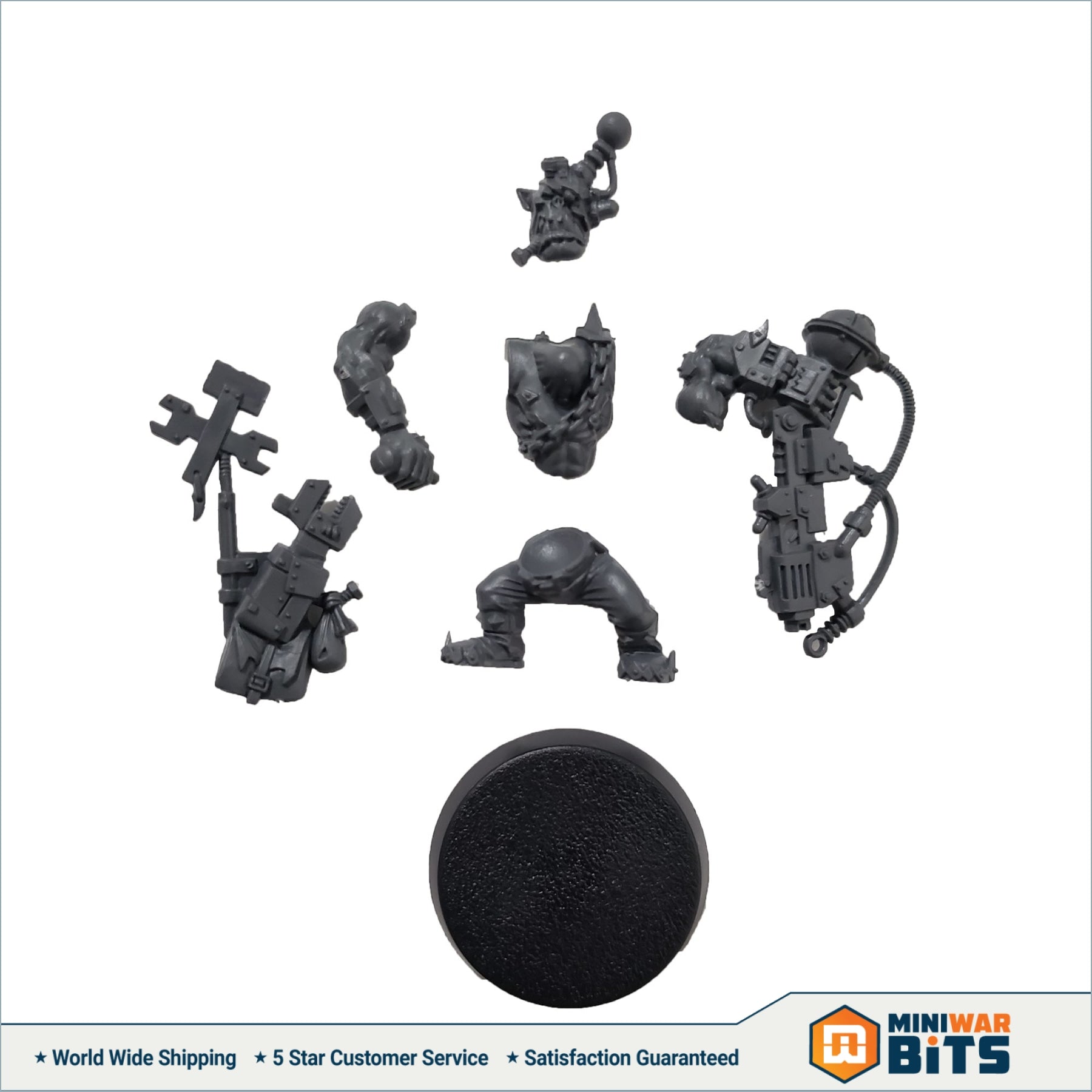 Ork Mek w Kustom Mega Blasta Single Figure - MiniWar Bits