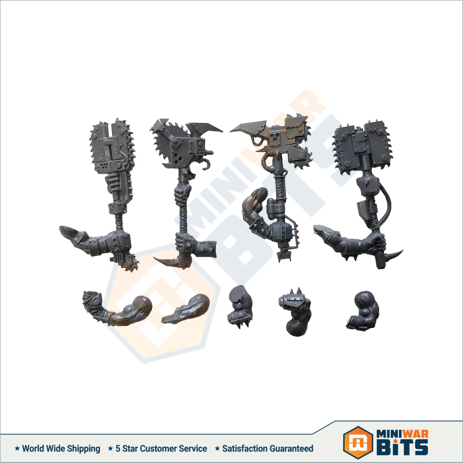 Ork Nobz Big Choppa Bits (x4) - MiniWar Bits