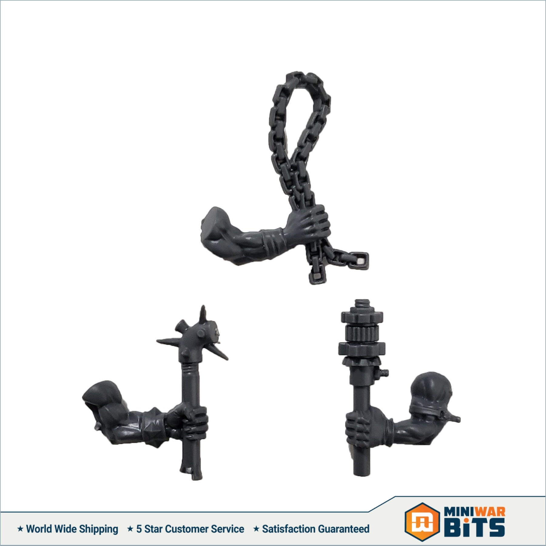 Ork Warbiker Mob Close Combat Arm Bits - MiniWar Bits