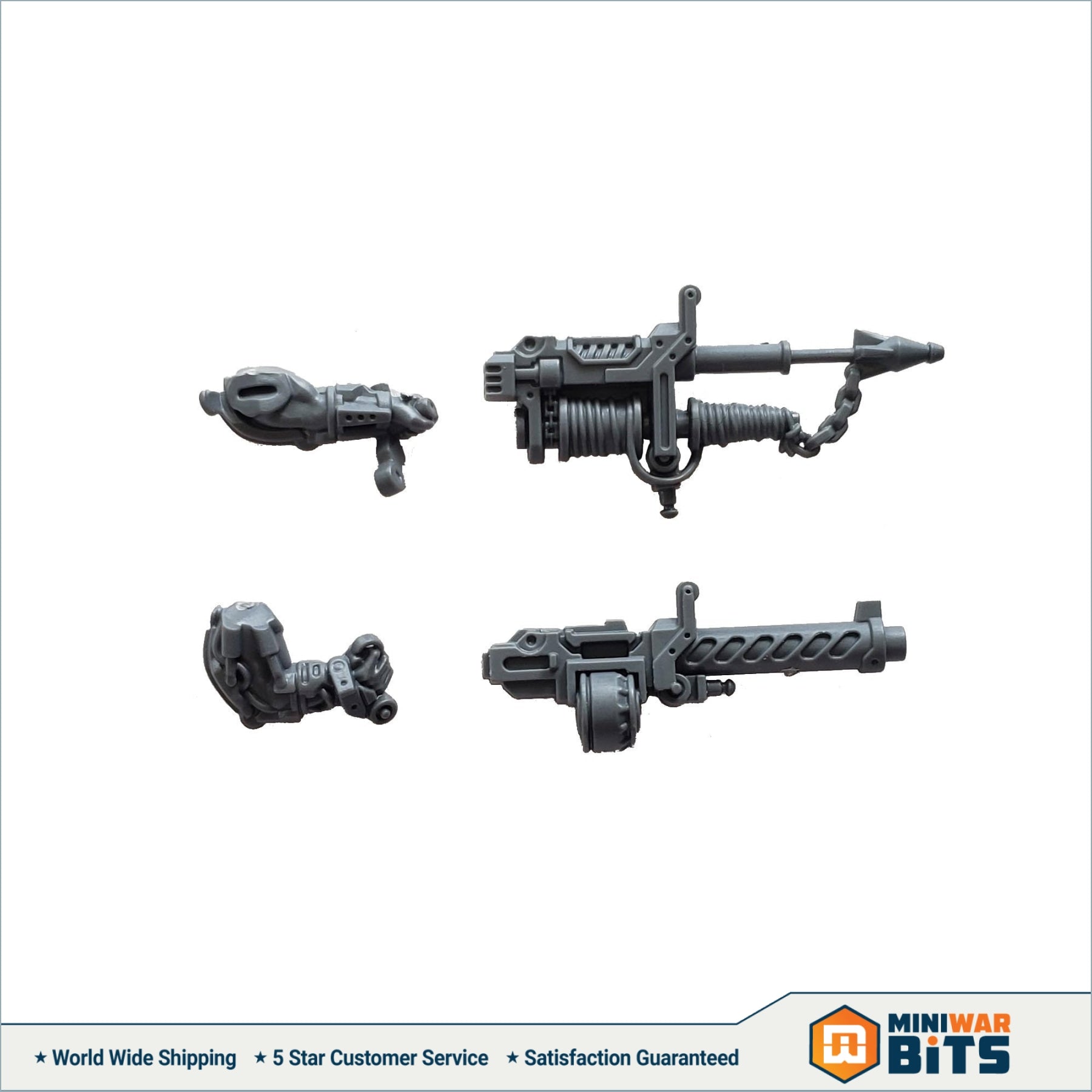 Orlock Gang Harpoon Launcher & Heavy Stubber Bits - MiniWar Bits