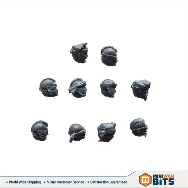 Orlock Gang Head Bits - MiniWar Bits