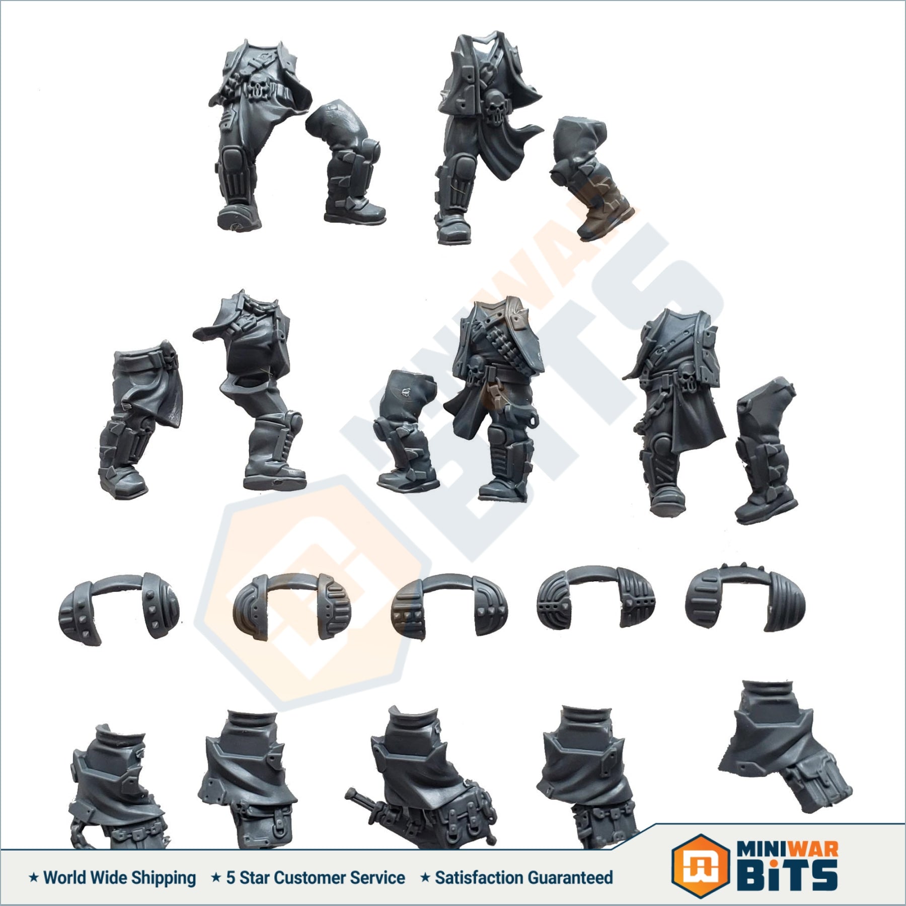 Orlock Gang Torso Body & Leg Bits - MiniWar Bits