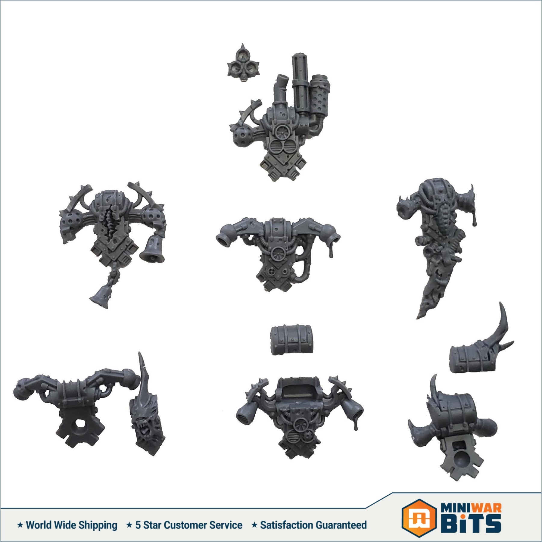 Plague Marine Backpack Bits - MiniWar Bits