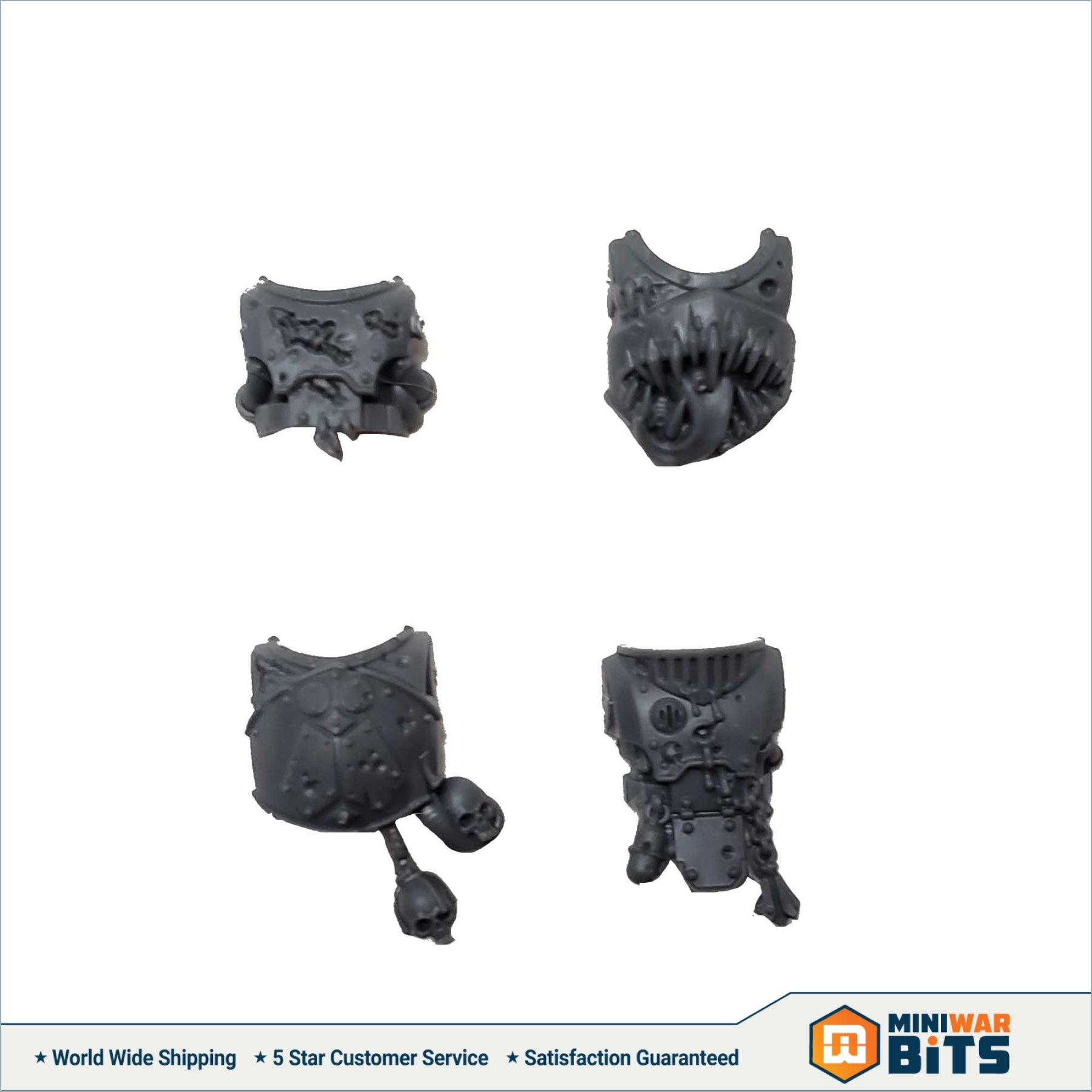 Plague Marine Front Torso Bits - MiniWar Bits