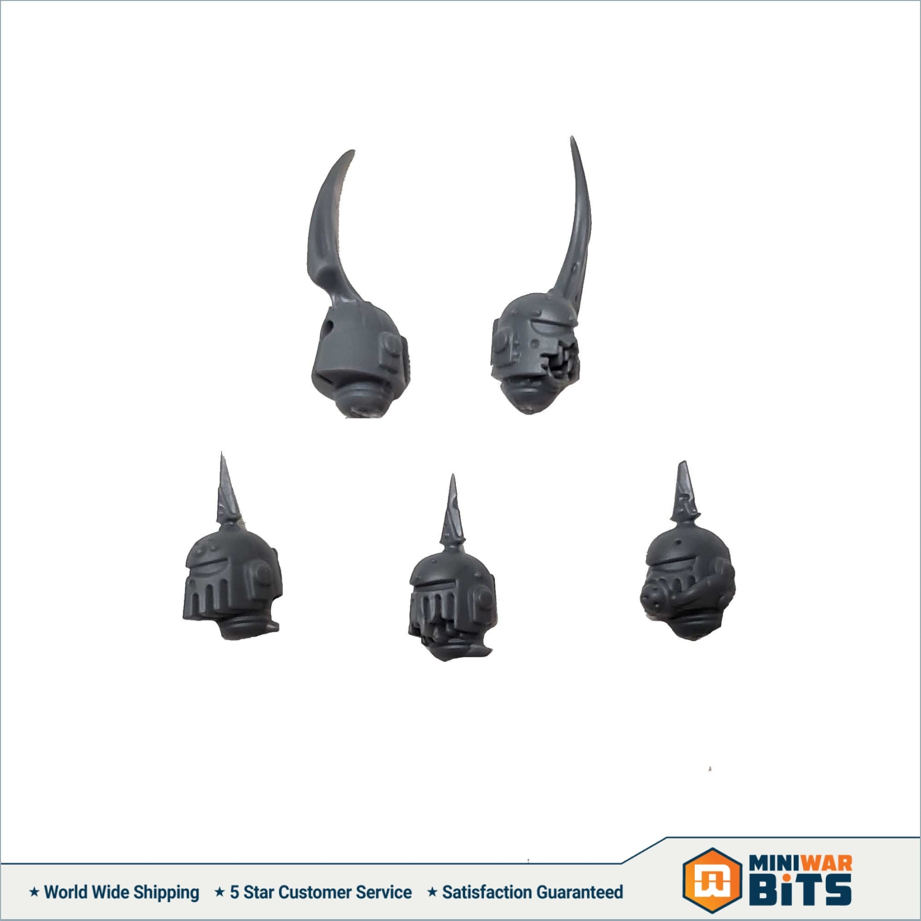 Plague Marine Head Bits - MiniWar Bits