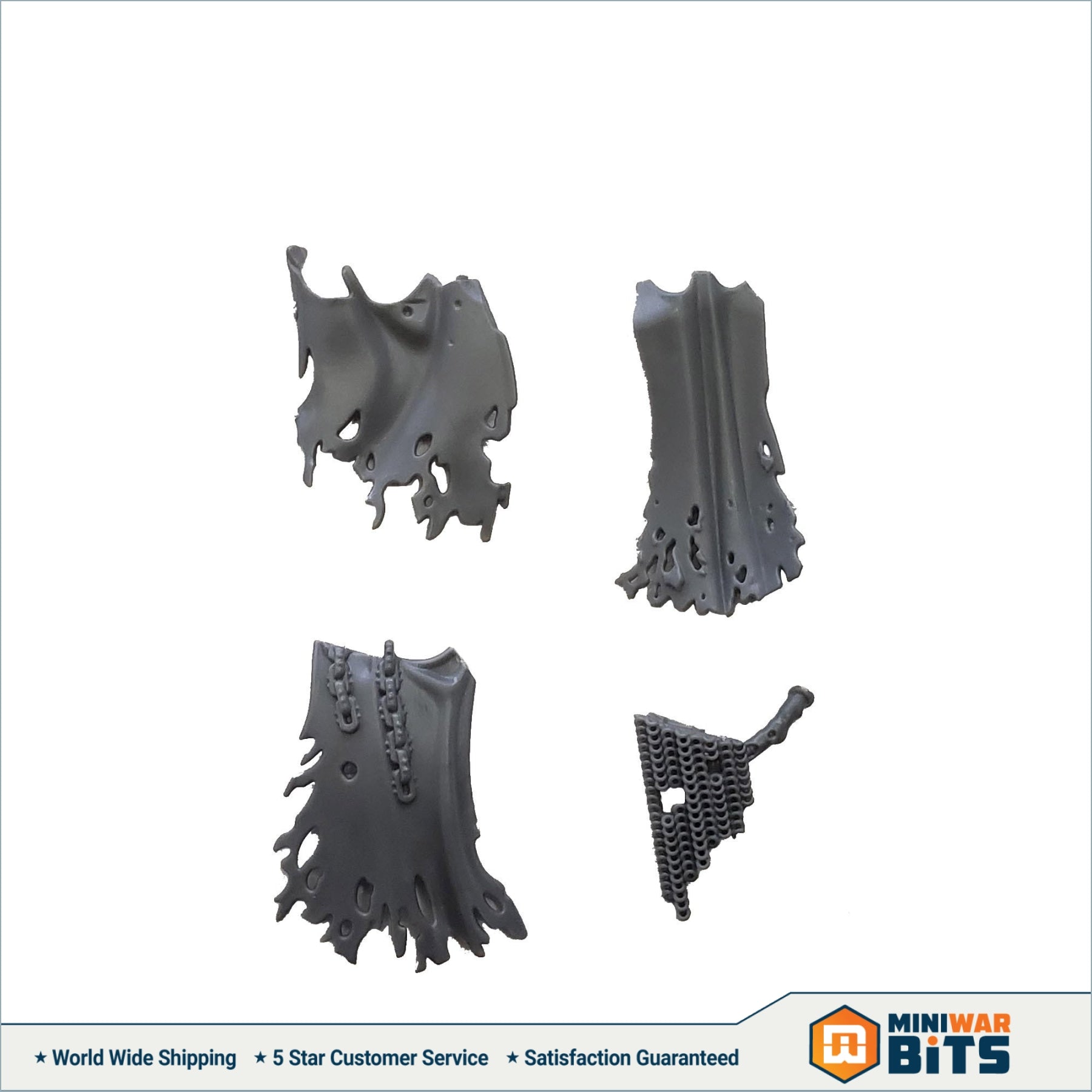 Plague Marine Tabard Cloth Bits - MiniWar Bits