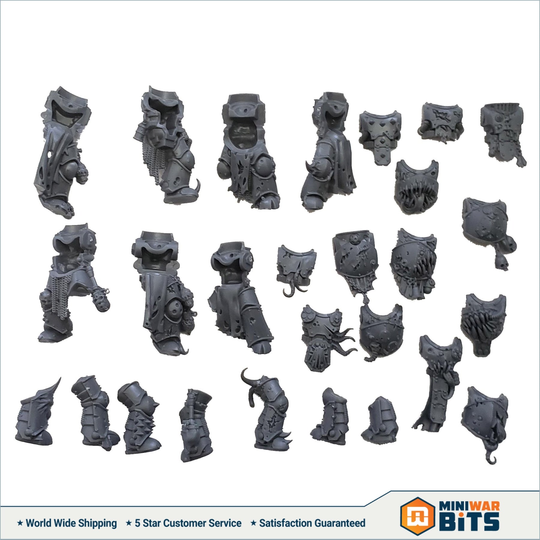 Plague Marine Torso Body & Leg Bits - MiniWar Bits