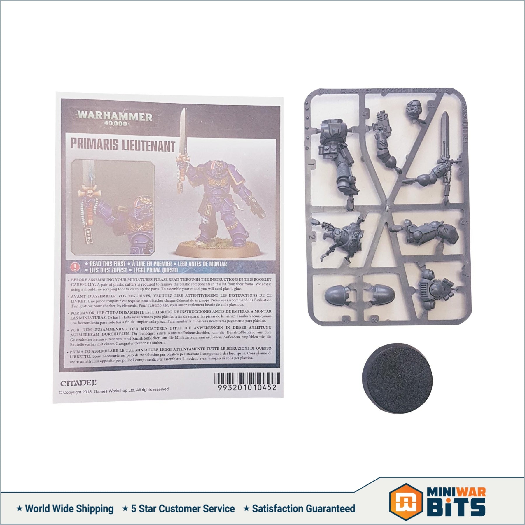 Primaris Lieutenant Character Sprue - MiniWar Bits