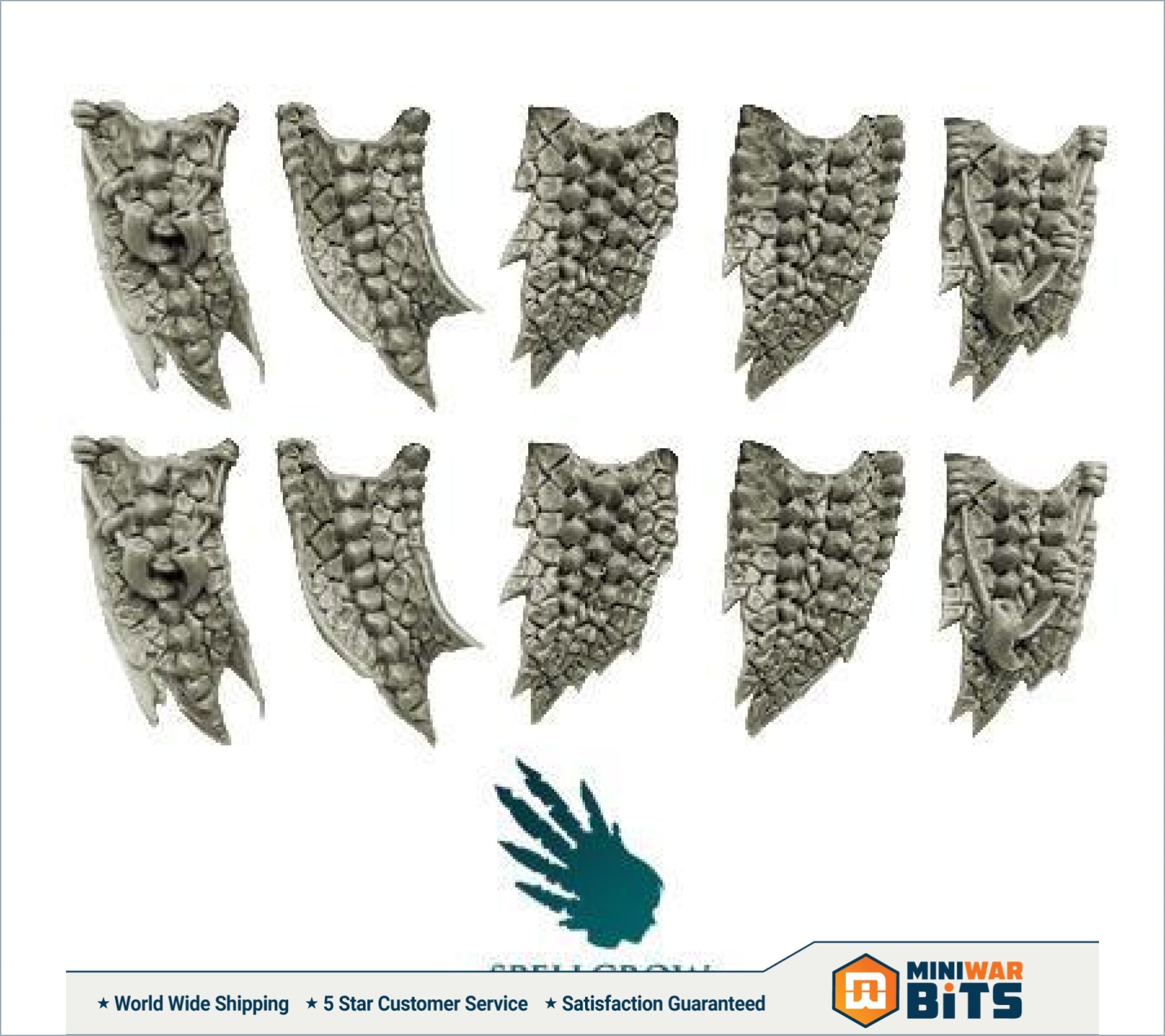 Salamandra / Dragons - Tabards Bits - MiniWar Bits