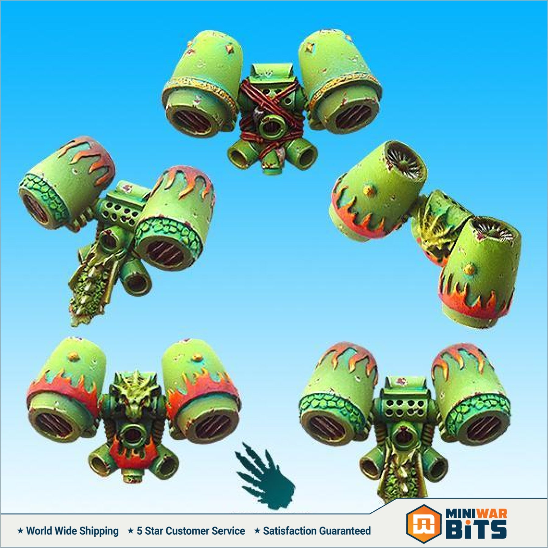 Salamandra/Dragon Space Knights Jump Packs Bits - MiniWar Bits