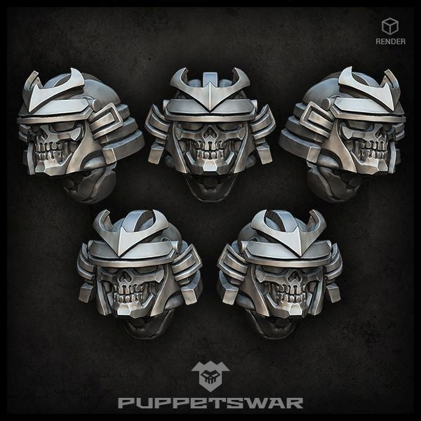 Samurai Reaper Helmets - MiniWar Bits