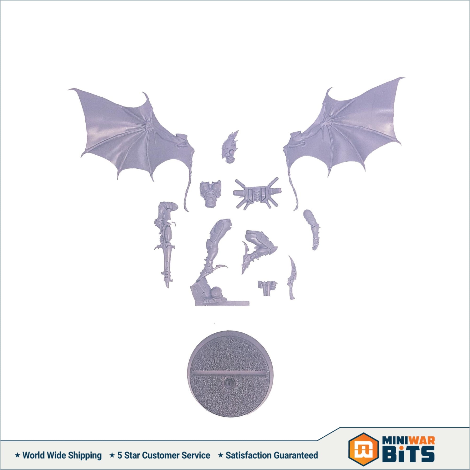 Scourge Single Figure Model Bits w/ Shardcarbine - Warhammer 40k Dark - MiniWar Bits