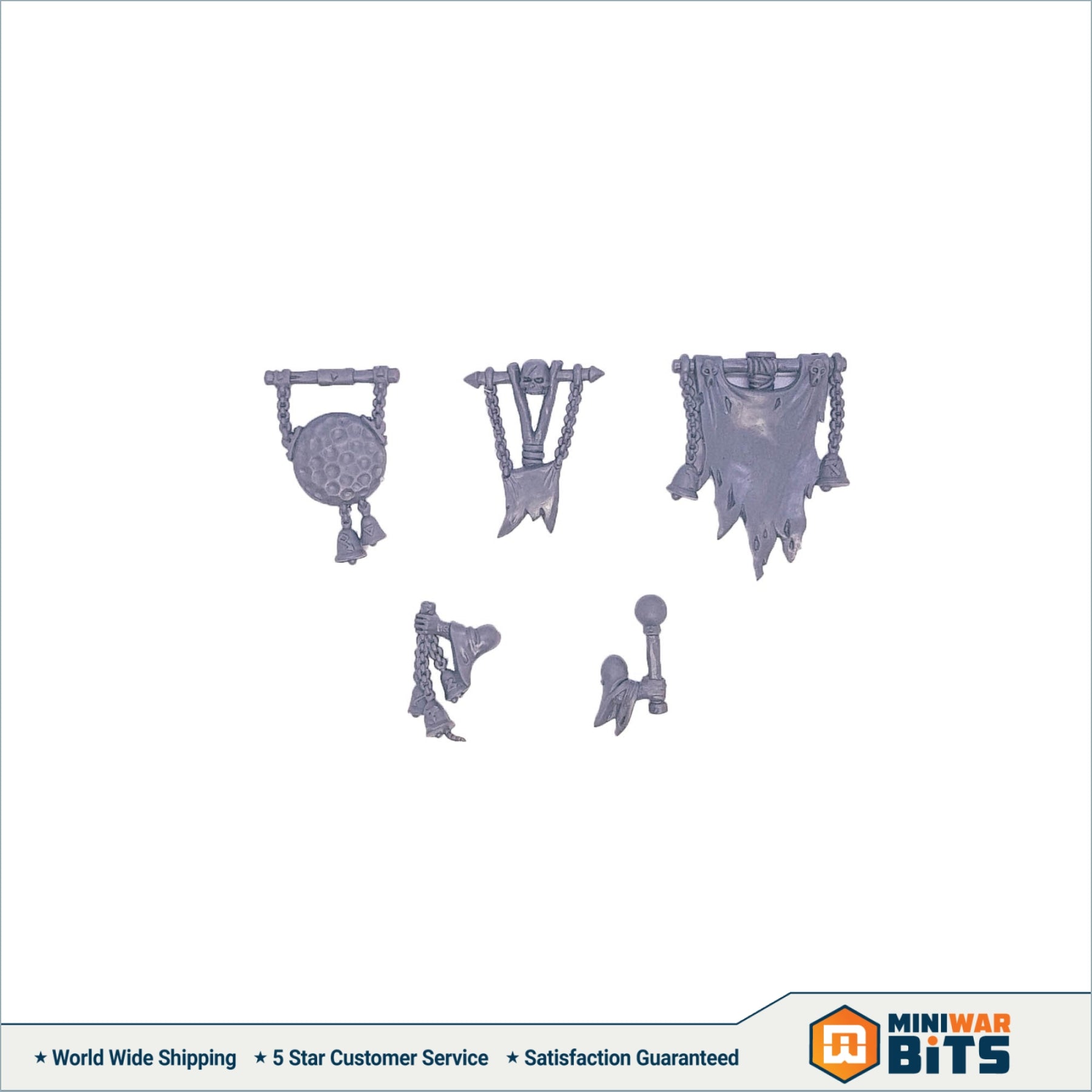 Skaven Plague Monks Musican & Standard Bits - Warhammer AoS Skaven Pes ...