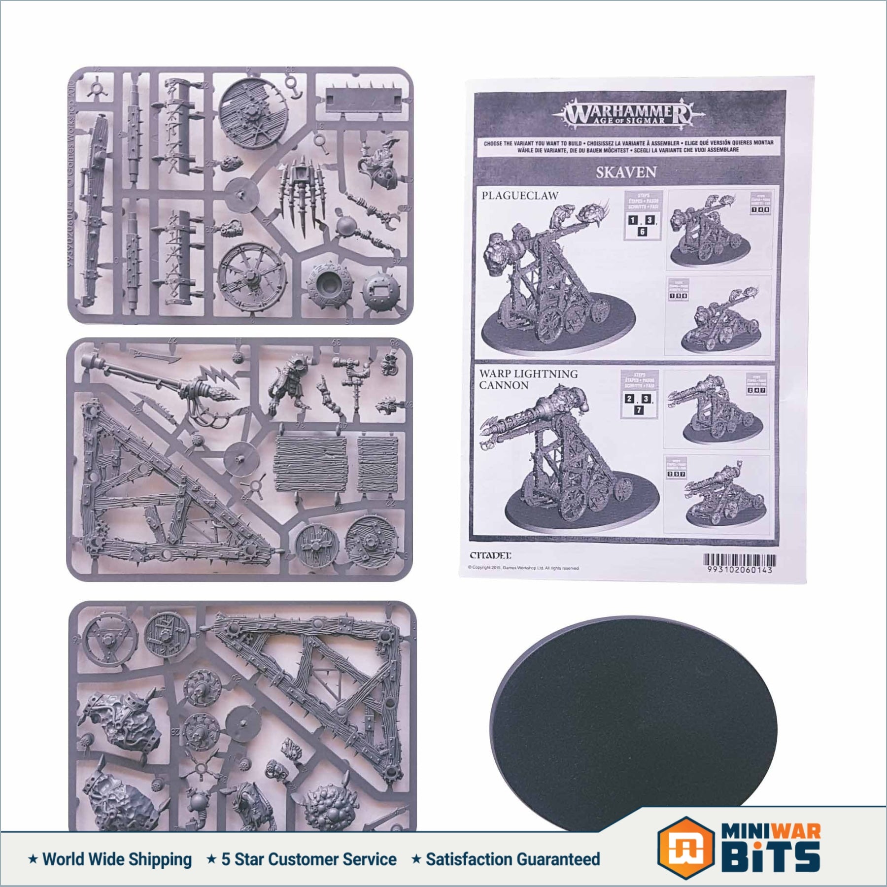 Skaven Plagueclaw Warp Lightning Cannon - MiniWar Bits