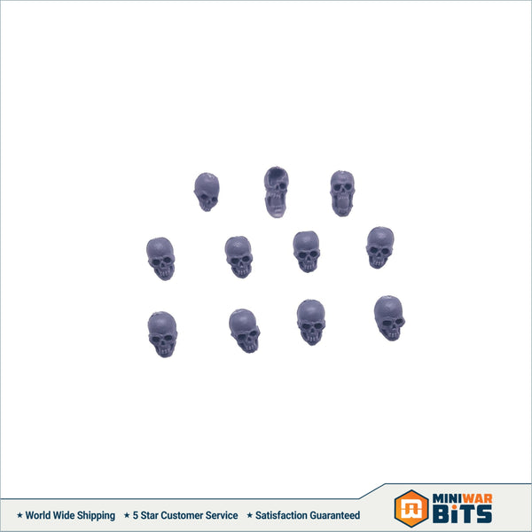 Skeleton Warrior Skull Head Bits - MiniWar Bits