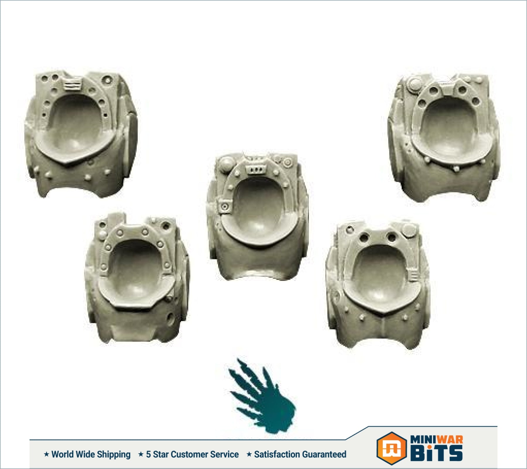 Space Knights Heavy Torsos Bits - MiniWar Bits