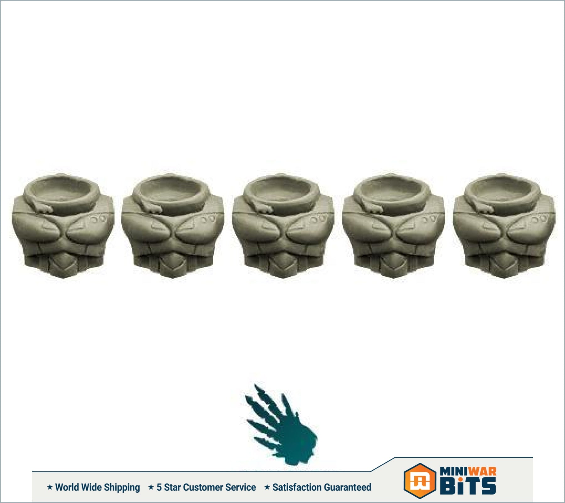 Space Knights Torsos (Empire Pattern) Bits - MiniWar Bits