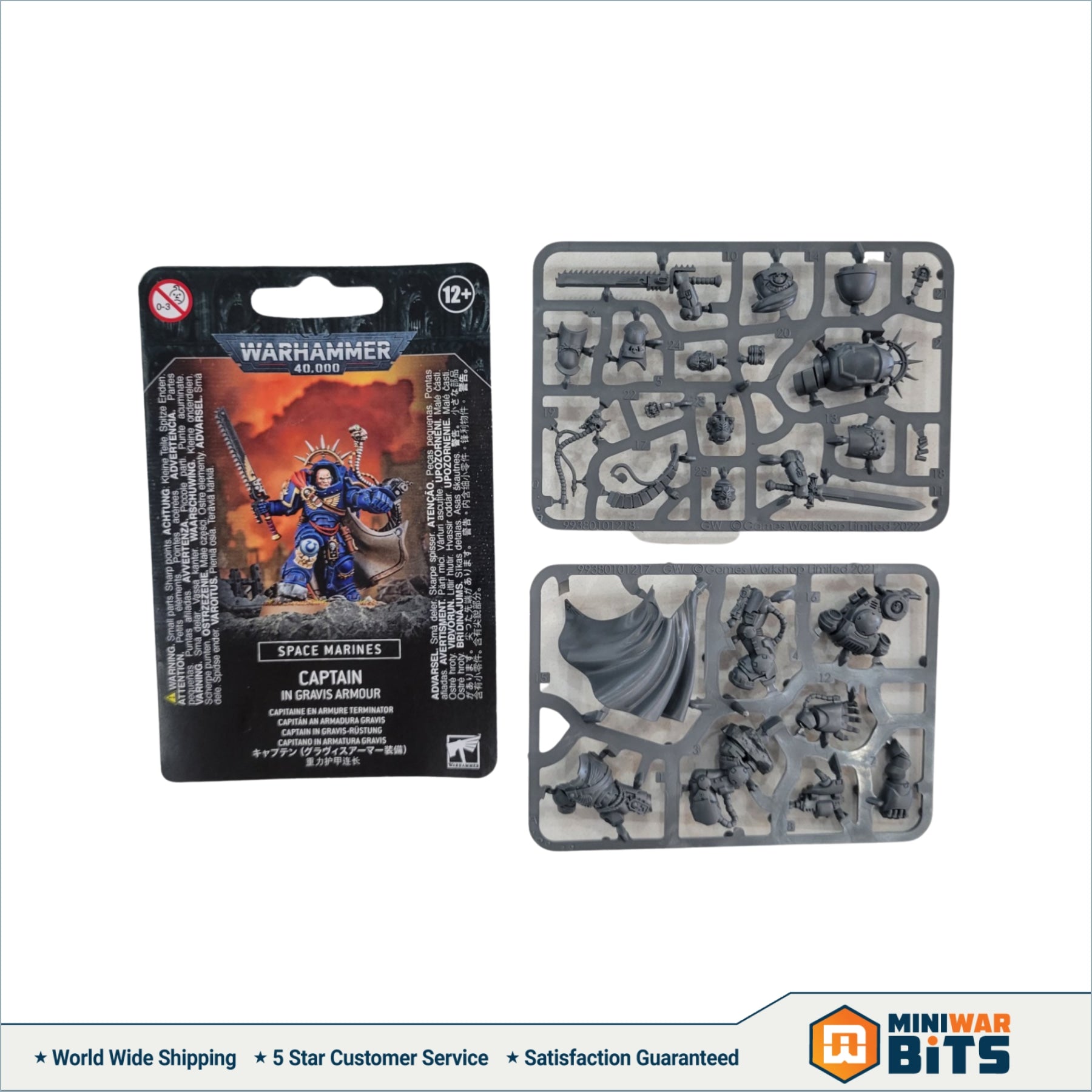 Space Marine Captain in Gravis Armour Character Sprue (NOS) - MiniWar Bits