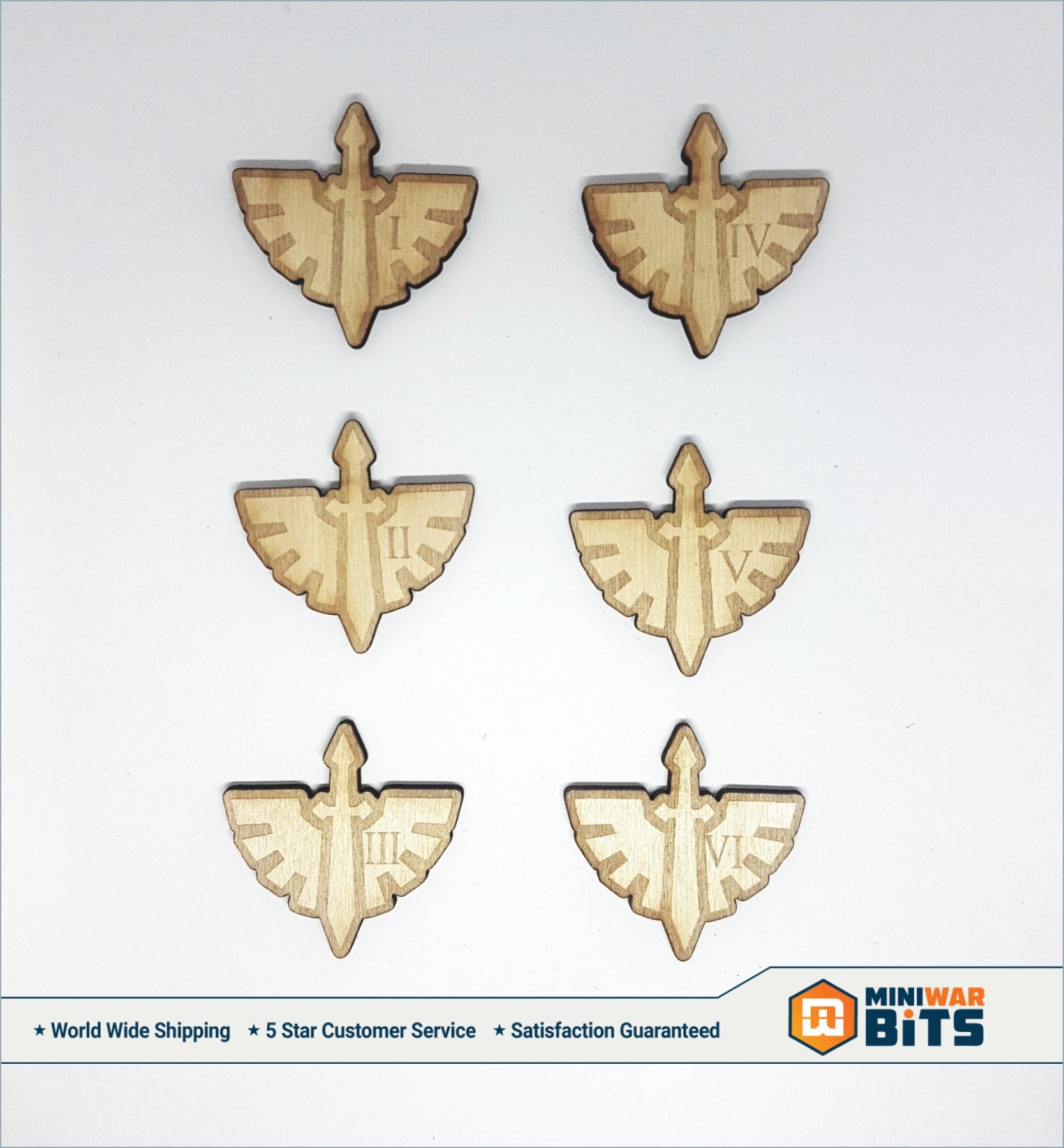 Space Marine Dark Angel Objective Marker Set - MiniWar Bits