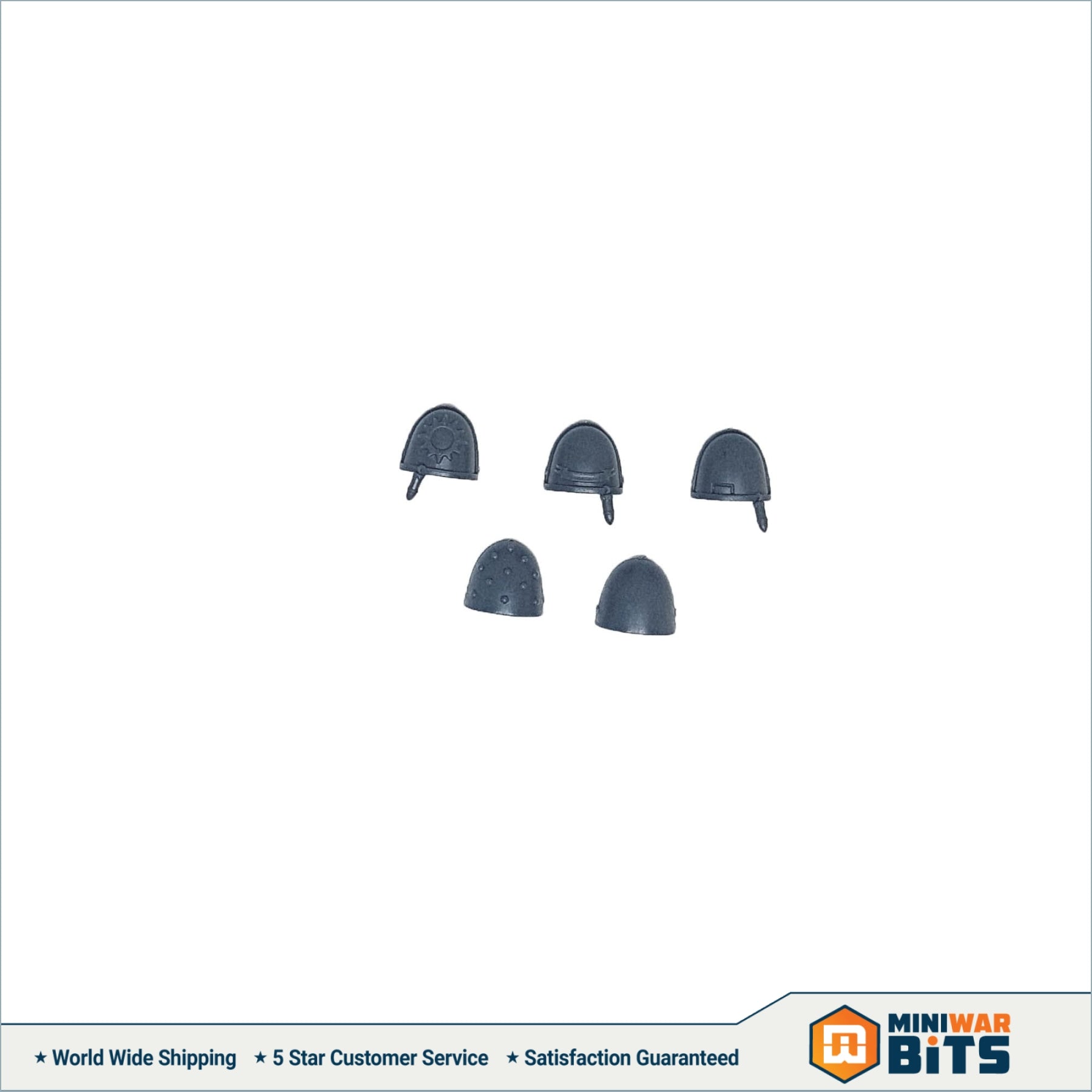 Space Marine Decorative Shoulder Pad Bits (x5) - Warhammer 40k Tactica - MiniWar Bits