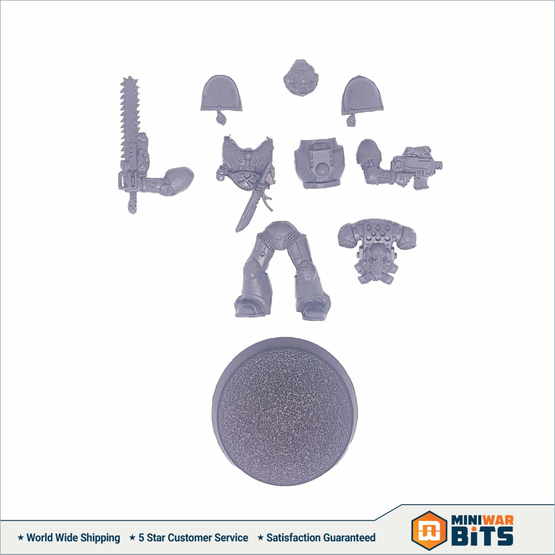 Space Wolves Grey Hunter Close Combat Single Figure - MiniWar Bits