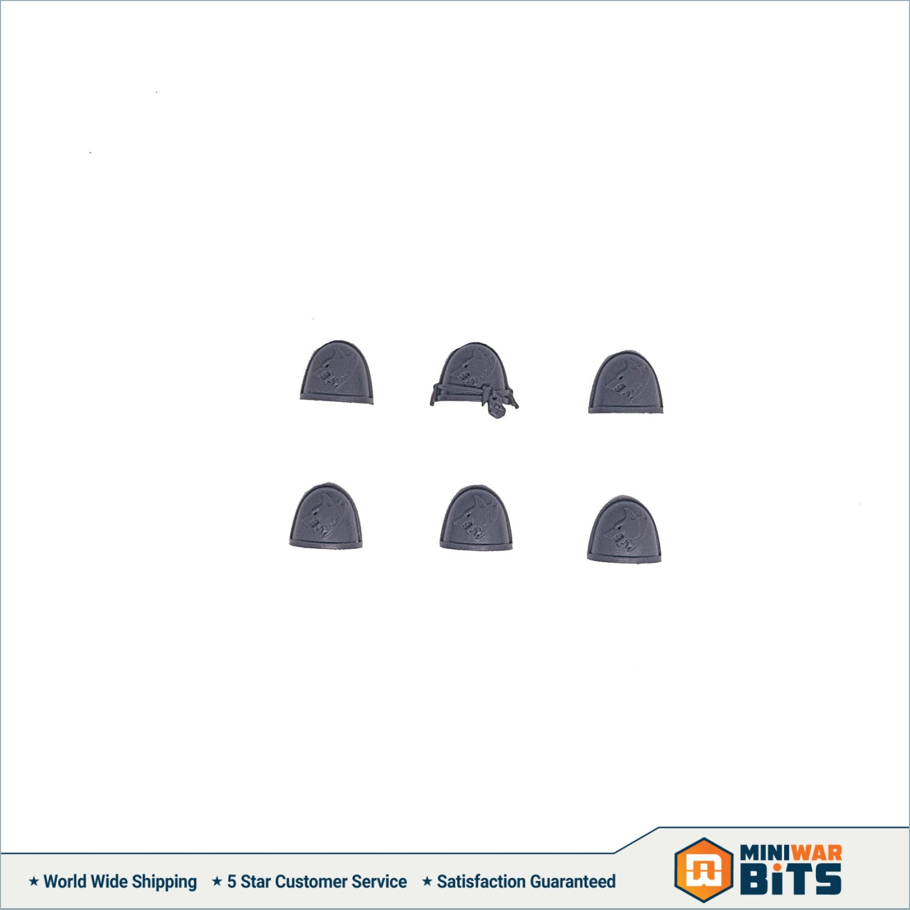 Space Wolves Shoulder Pad Upgrade Bits - MiniWar Bits