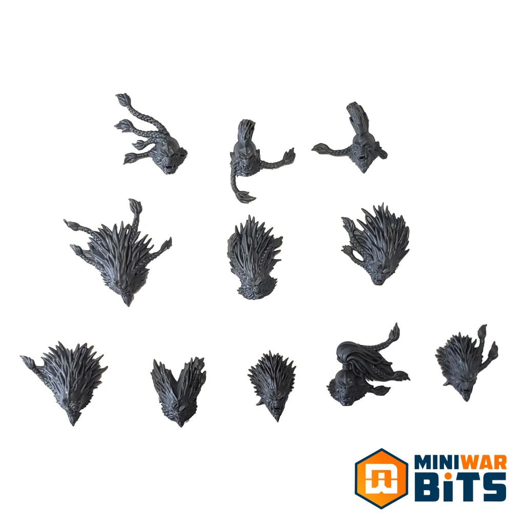 Space Wolves Wulfen Head Bits - MiniWar Bits