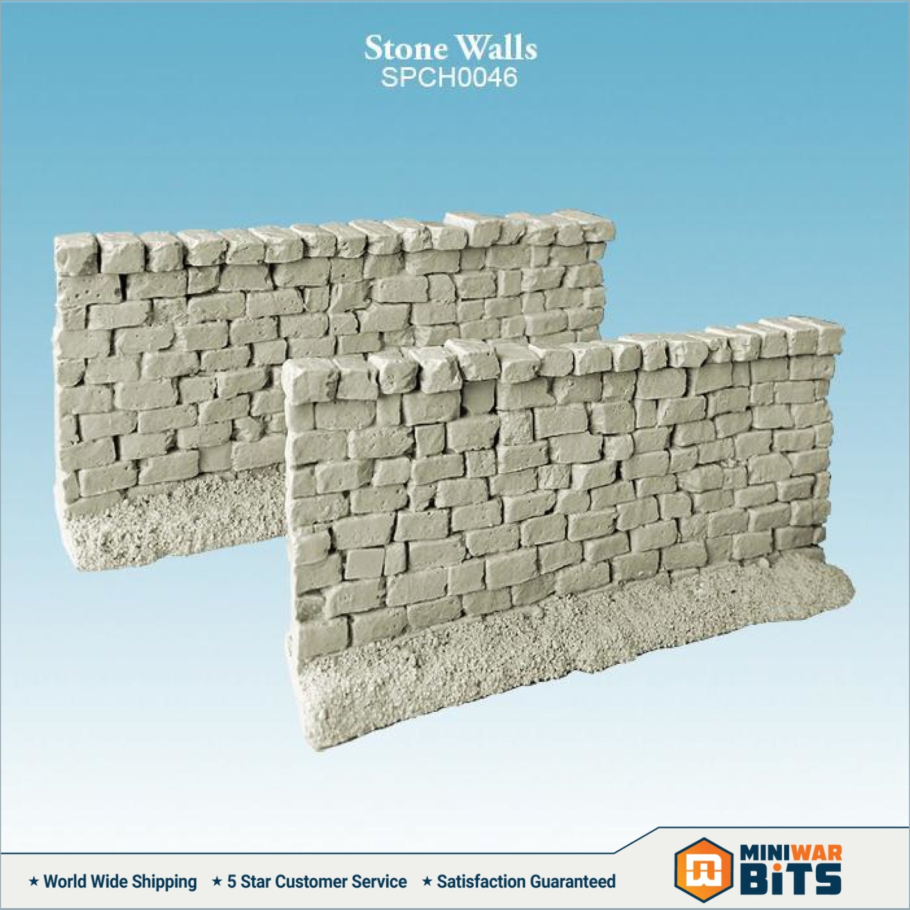 Stone Walls Bits - MiniWar Bits