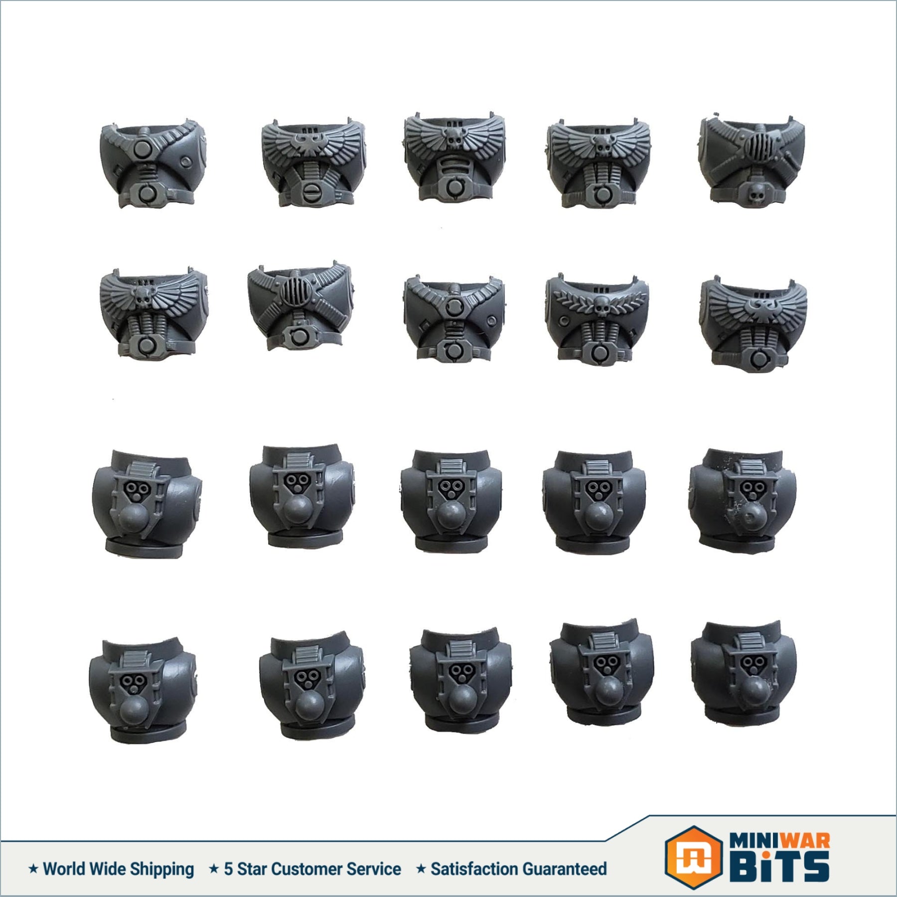 Tactical Squad Torso Bits - MiniWar Bits