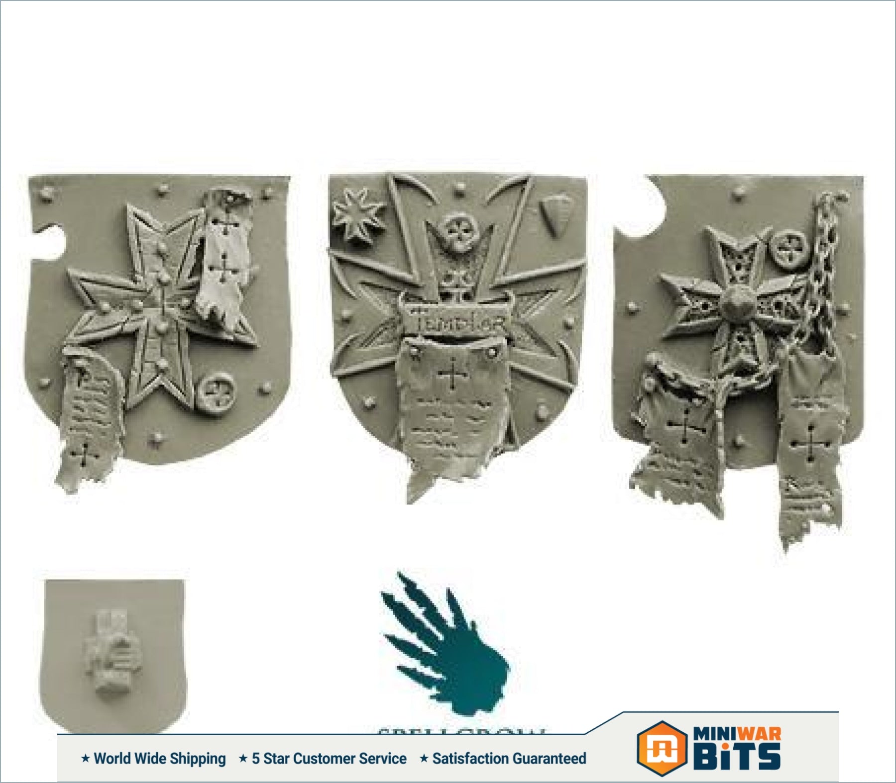 Templars Heavy Large Shields (ver. 2) Bits - MiniWar Bits